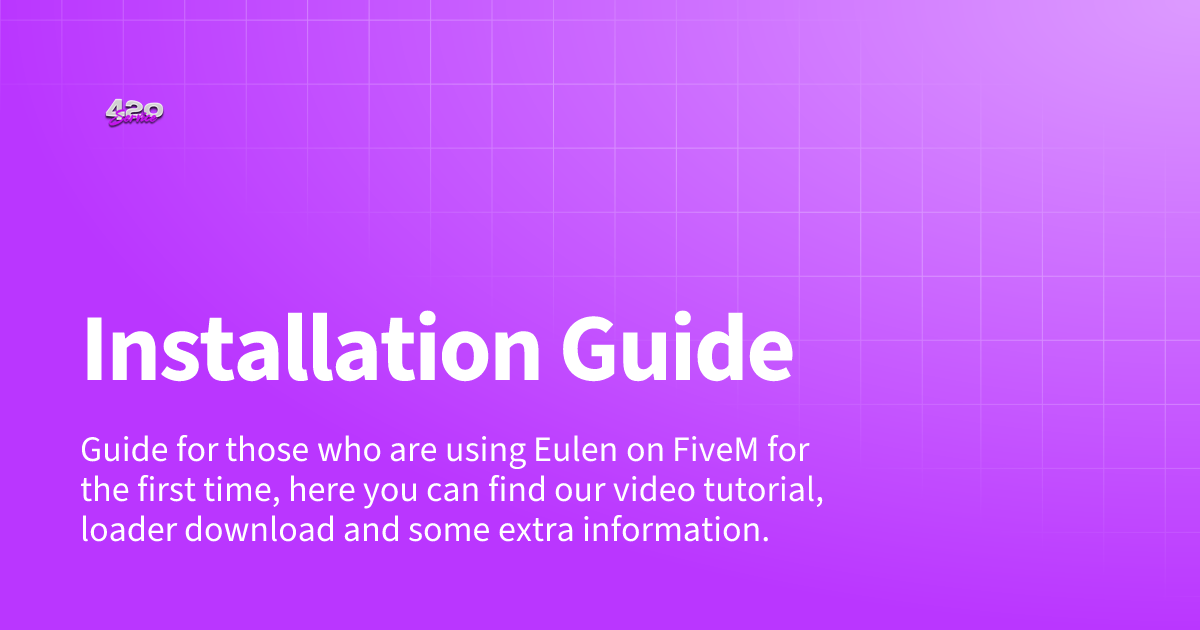 Installation Guide | Tutorial | 420-Services.net