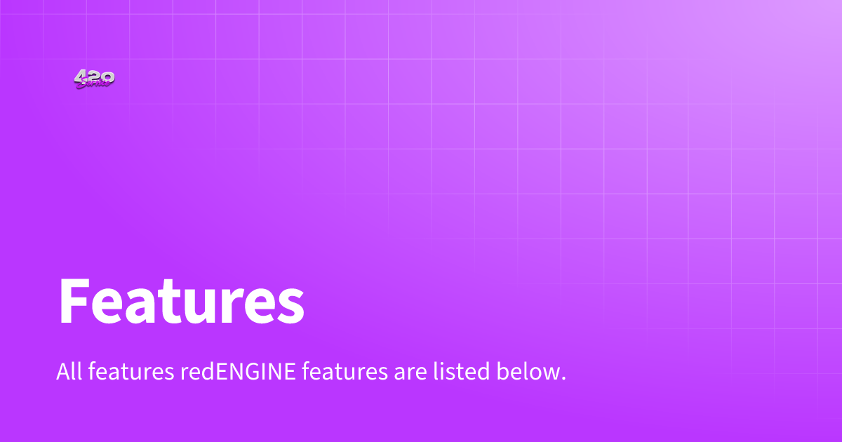 Features | Tutorial | 420-Services.net